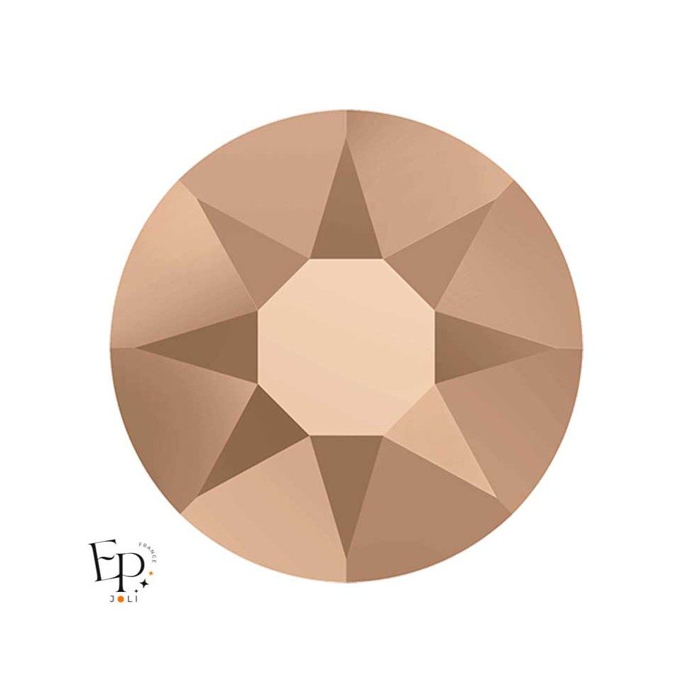 Strass Swarovski Crystal Rose Gold Thermocollant 5 & 7 mm Xirius 2078 ...